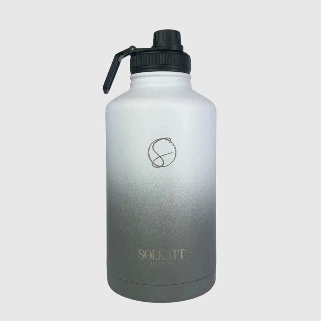 1.9L Water Bottle – Perfect for Tradies | Misty Grey - Solkatt Designs